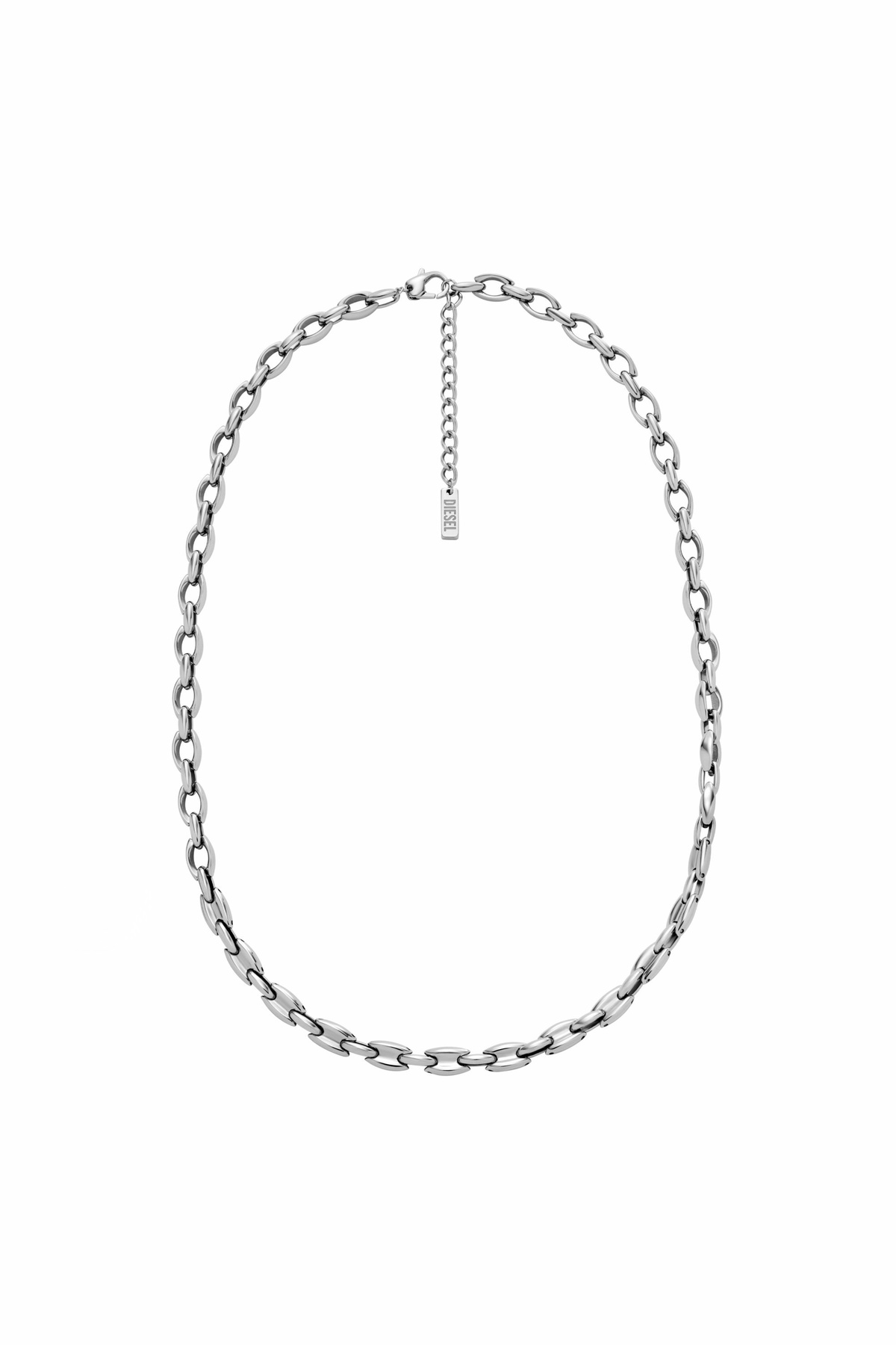 Diesel Stainless Steel Chain Necklace - Necklaces - Unisex - Silver Diesel