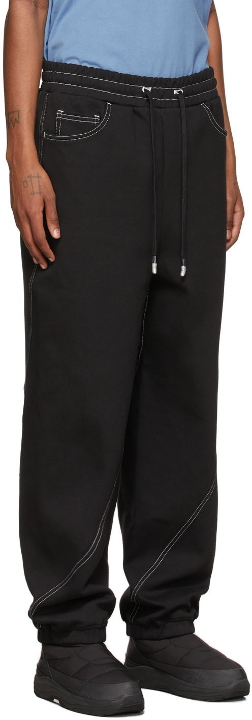 ADER error Black Denim Stitch Lounge Pants ADER error