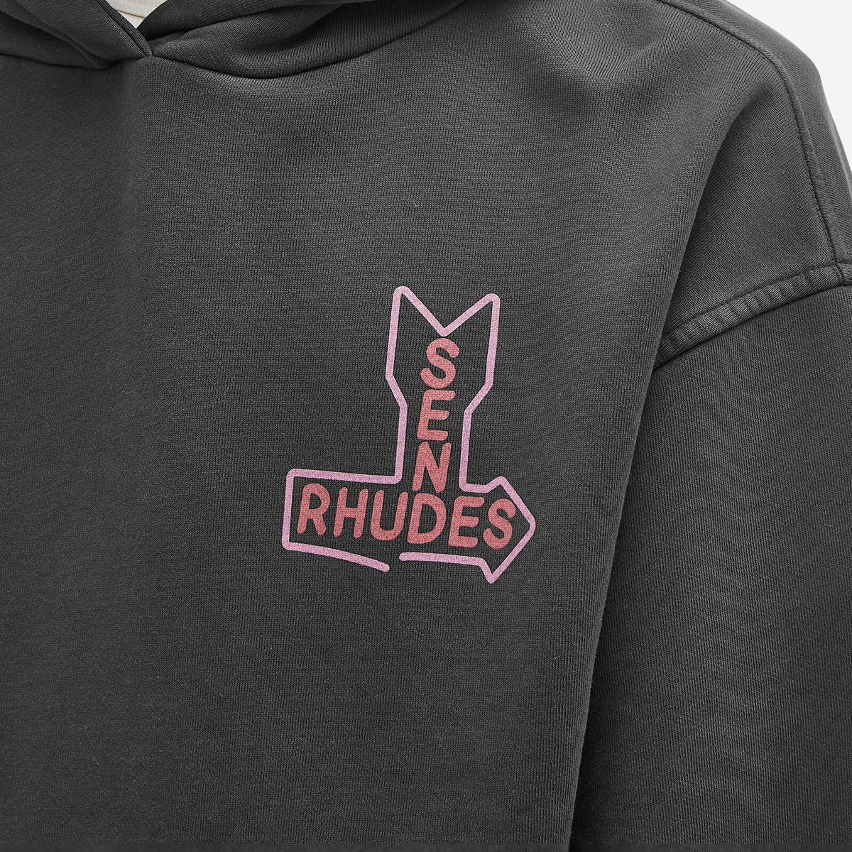 Rhude Men's Send s Hoodie in Vintage Black Rhude