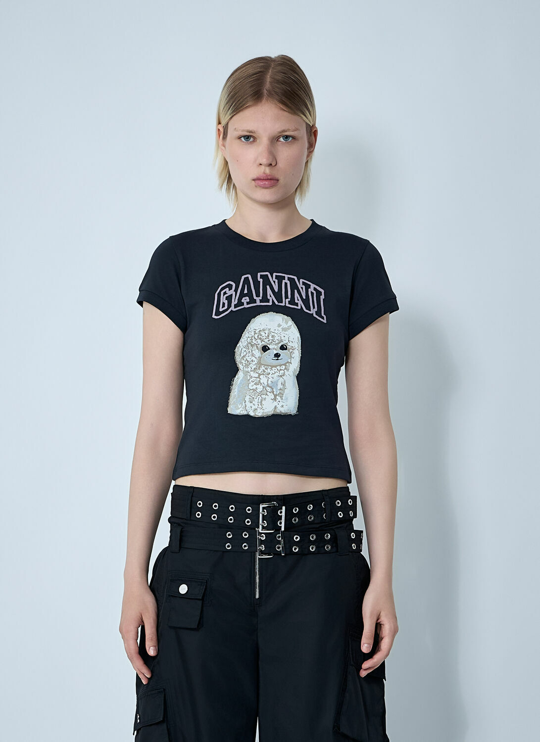 GANNI Logo Motif T-Shirt GANNI