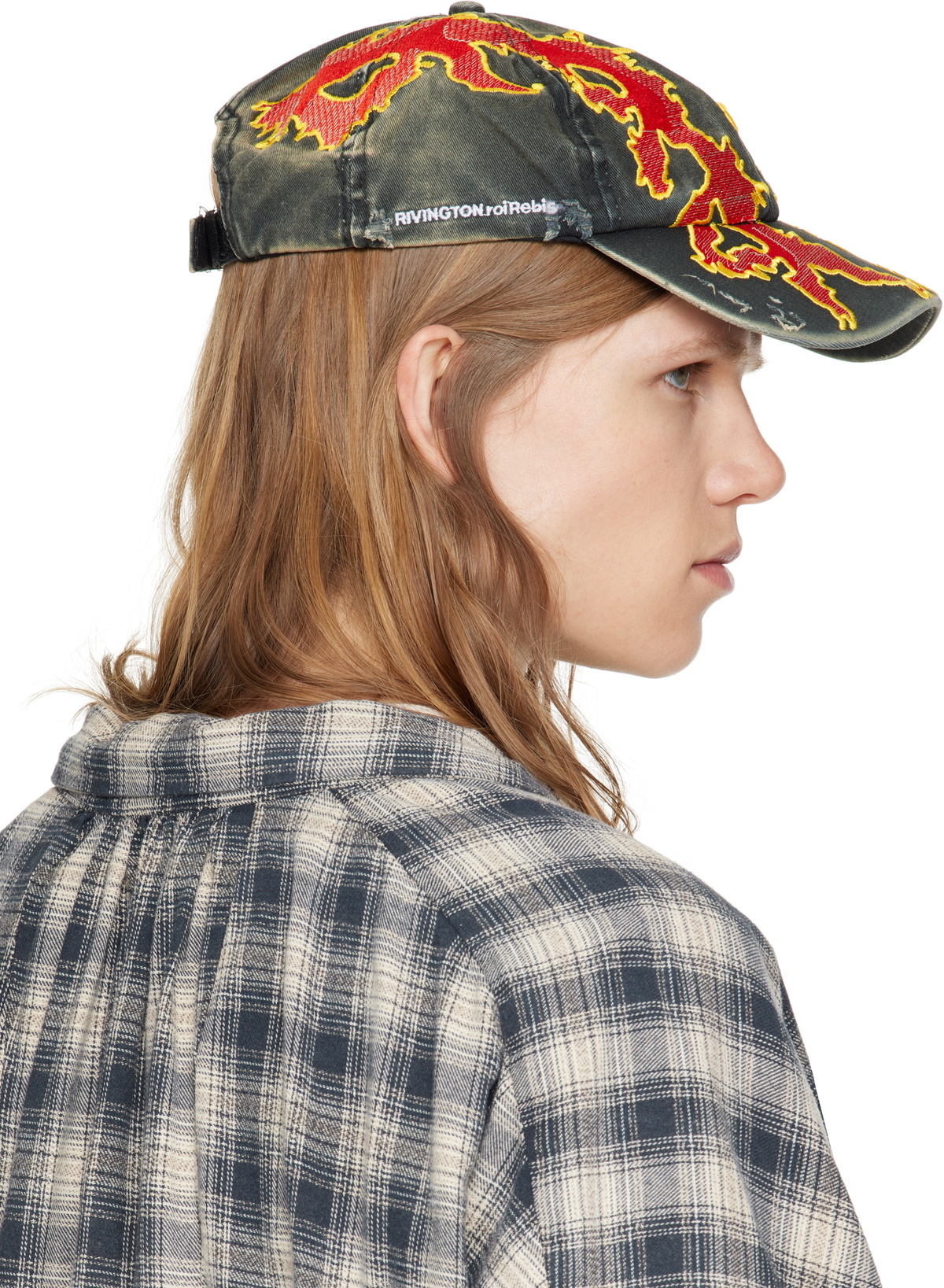 Rivington Roi Rebis Black & Red Lambs Cap Rivington Roi Rebis
