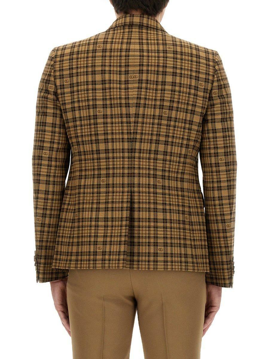 Gucci Checkered Button-up Jacket Gucci