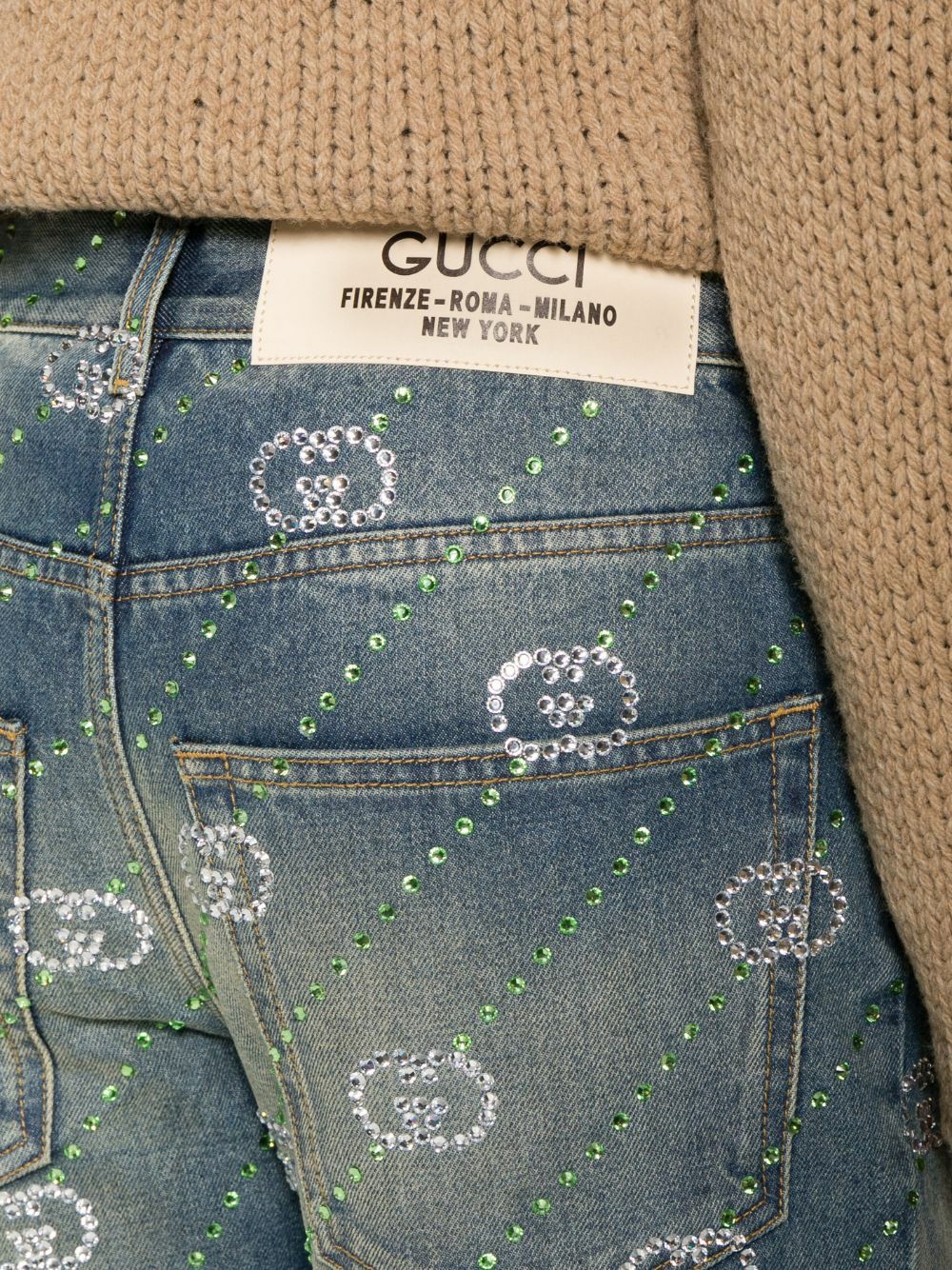 Gucci Blue Interlocking G Straight-Leg Jeans Gucci