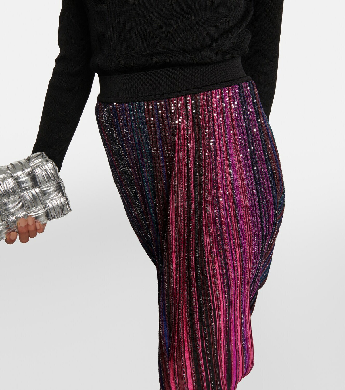 Missoni Striped Sequin Embellished Maxi Skirt Missoni