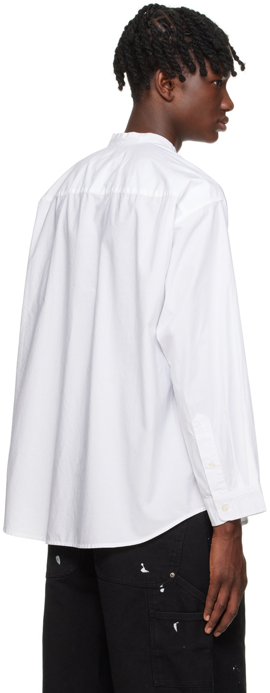 R13 White Cinch Strap Shirt R13