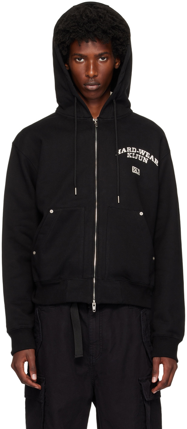 Kijun Black Rivet Zip Hoodie Kijun