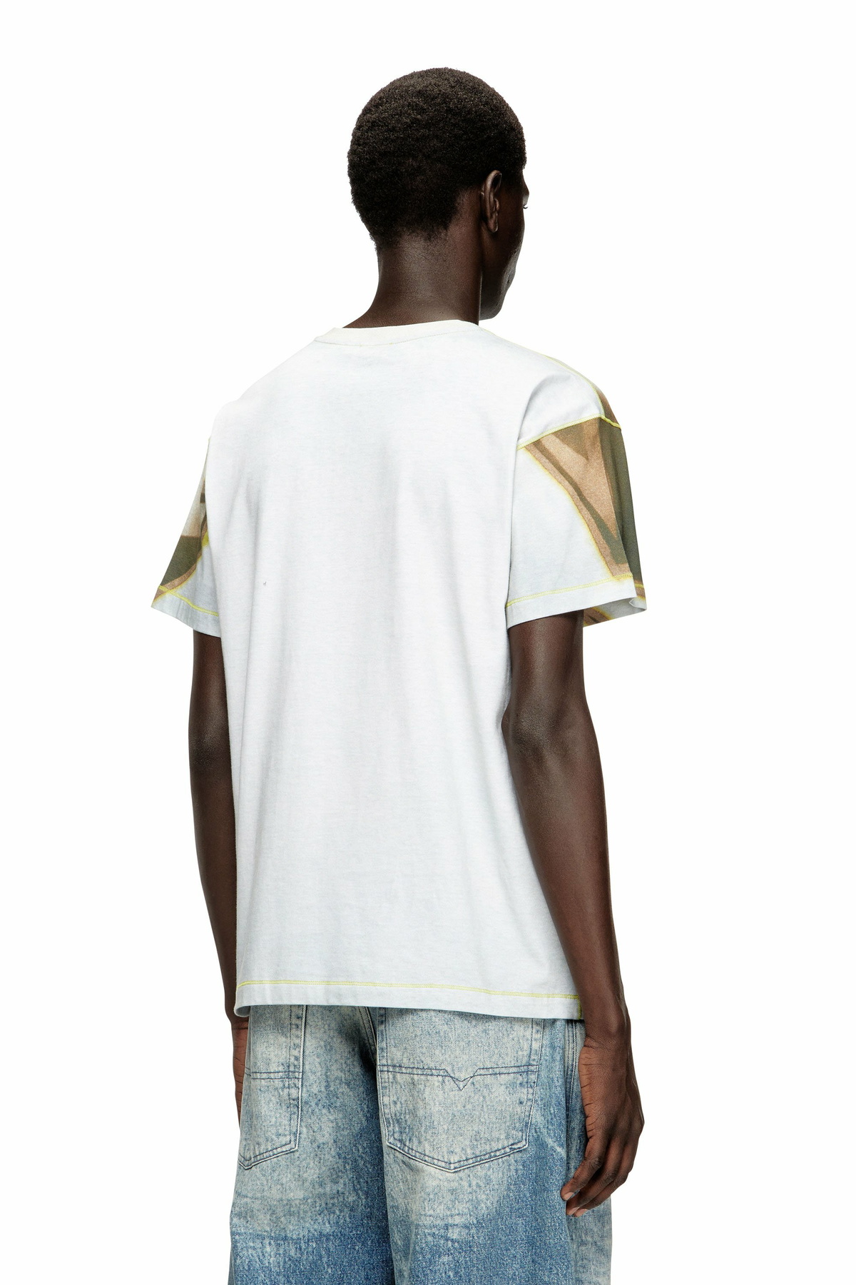Diesel T-shirt with graffiti print - T-Shirts Mens in Multicolor Diesel