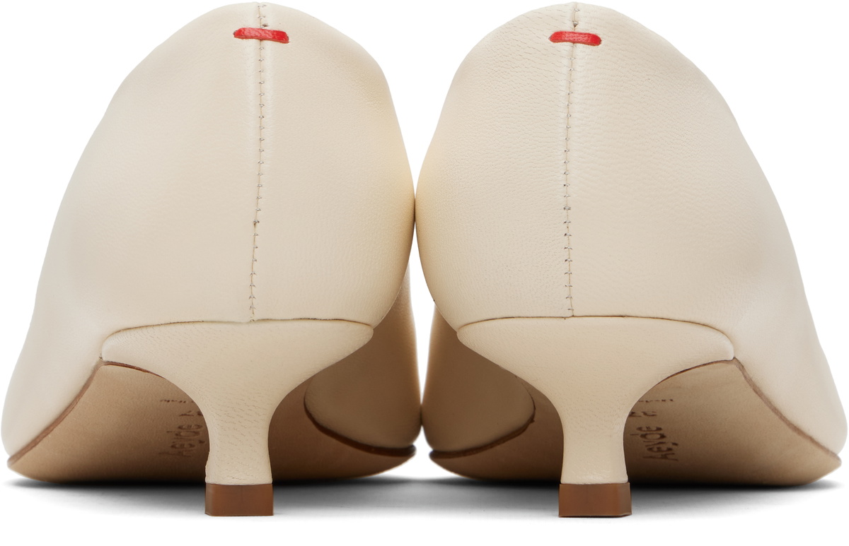 Aeyde Beige Clara Pointed-Toe Heels Aeyde