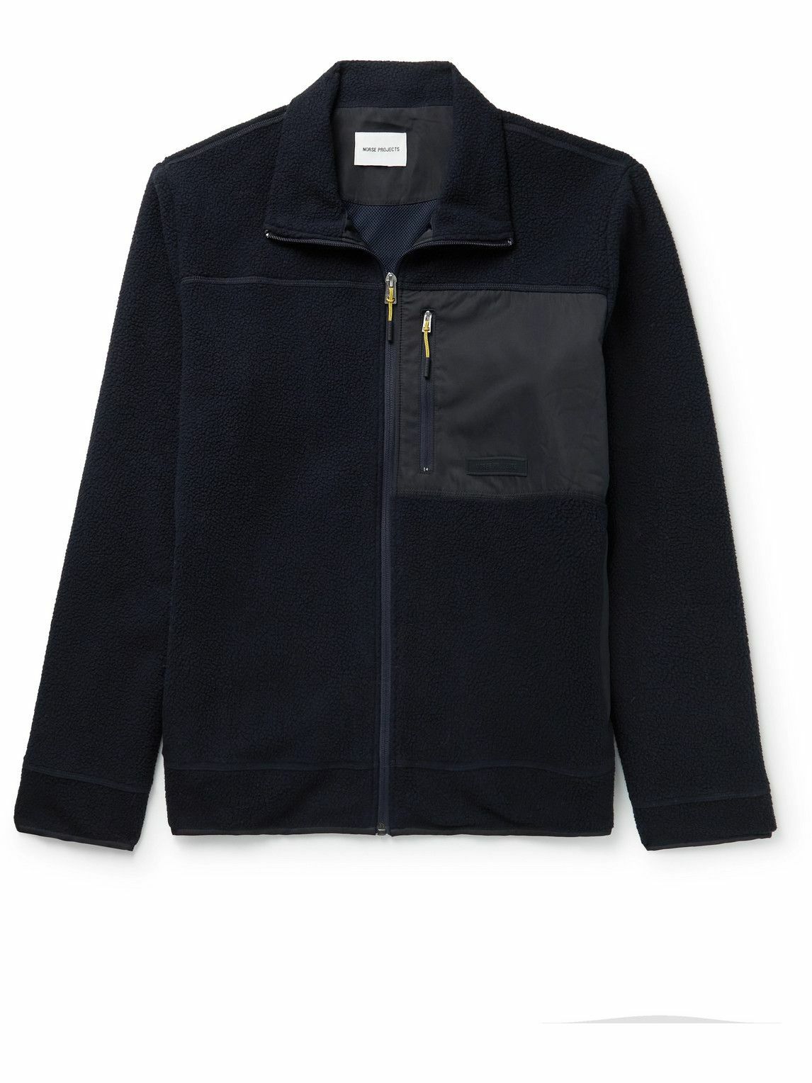 Norse Projects - Frederik Shell-Trimmed Polartec® Fleece Jacket - Blue ...