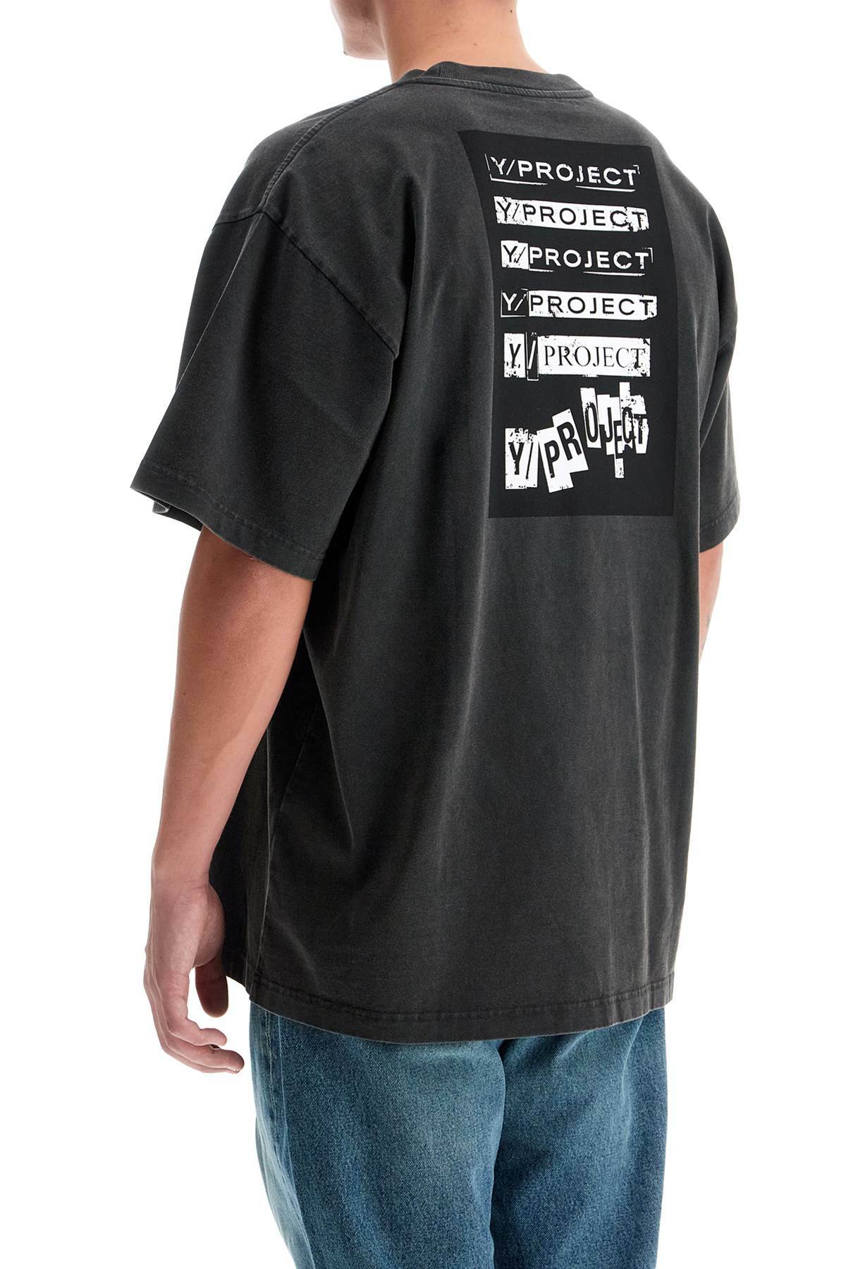 Y PROJECT t-shirt with printed pinch Black Y/Project