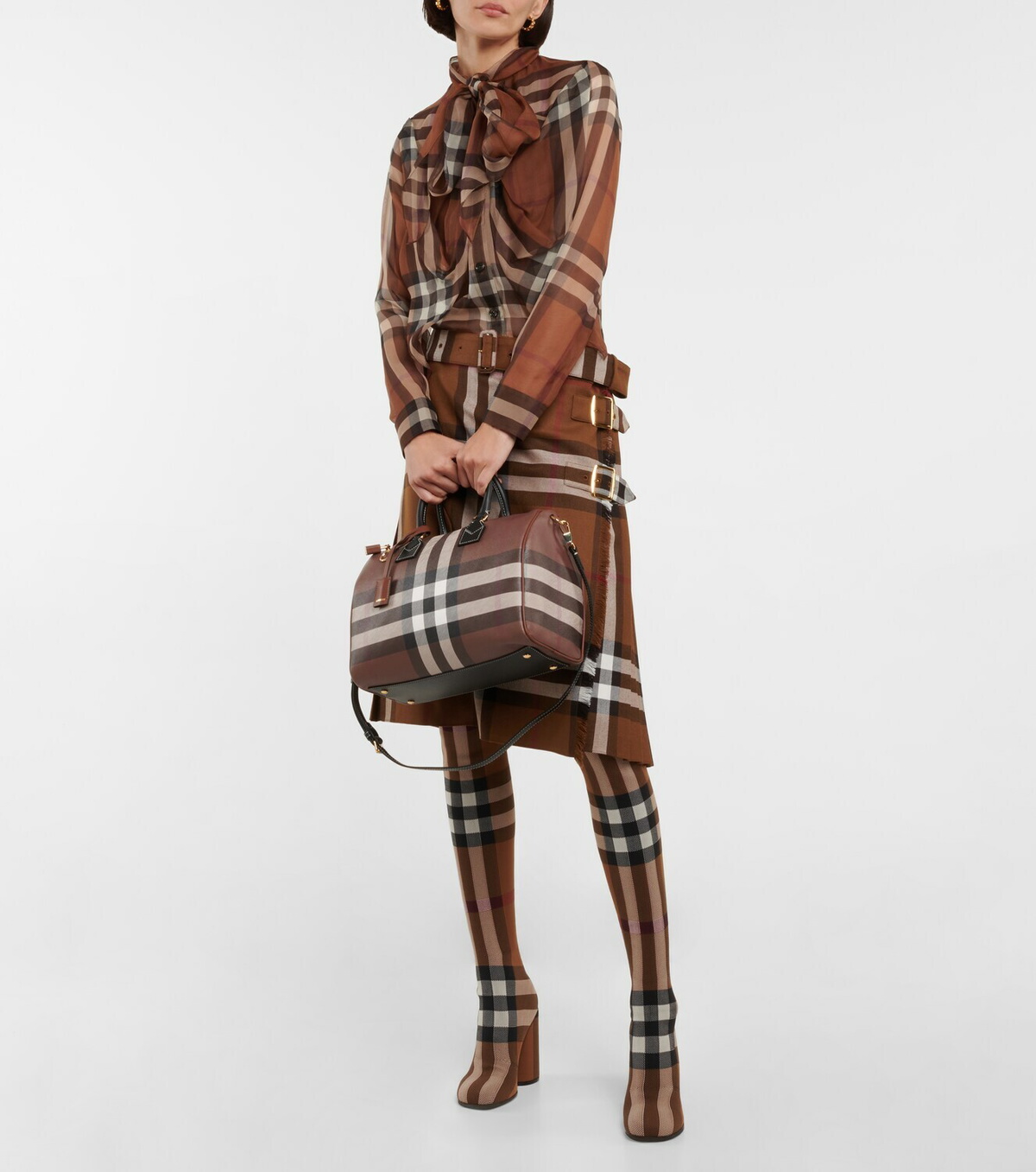 Burberry - Checked canvas tote Burberry