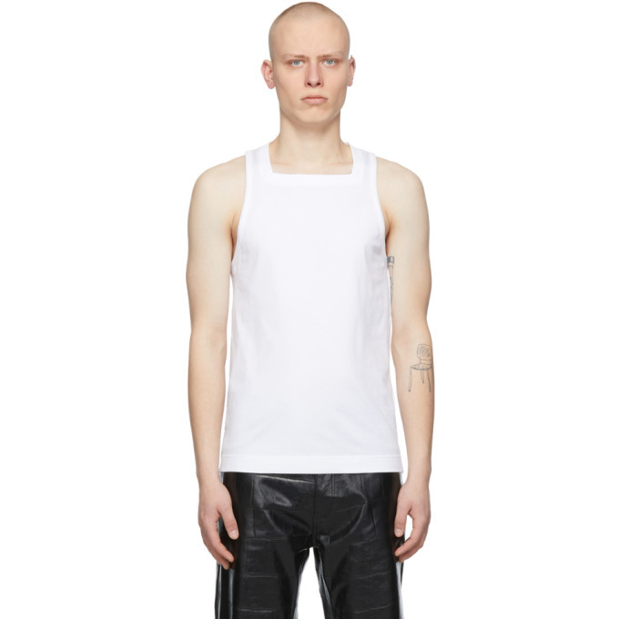 Givenchy White Square Tank Top Givenchy