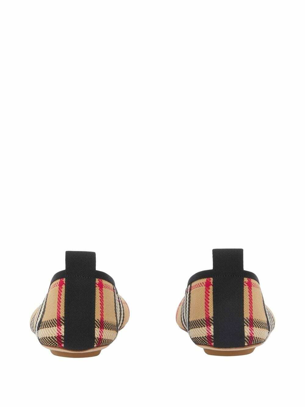 BURBERRY - Check Motif Ballet Flats Burberry