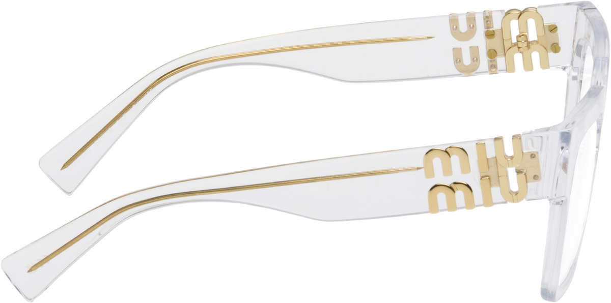 Miu Miu Eyewear Transparent Miu Glimpse Glasses Miu Miu