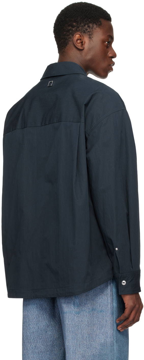Wooyoungmi Navy Drawstring Shirt Wooyoungmi