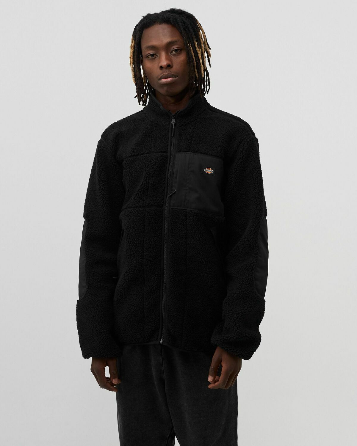Dickies Red Chute Fleece Black Fleece Jackets Dickies Construct