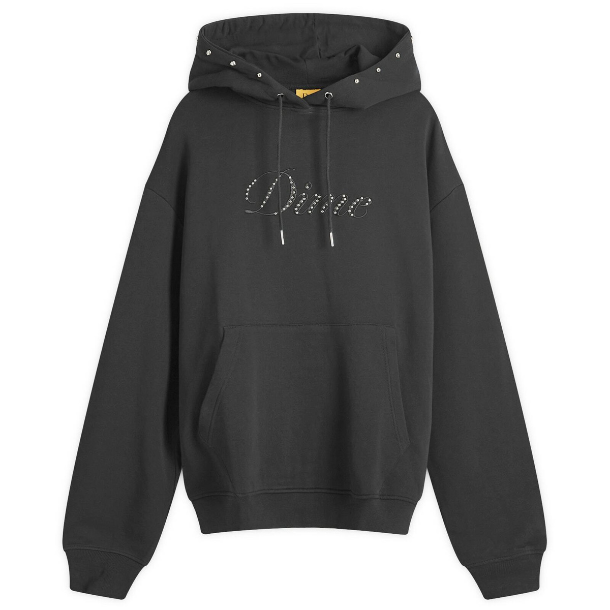 Dime Men's Cursive French Terry Hoodie in Black Dime