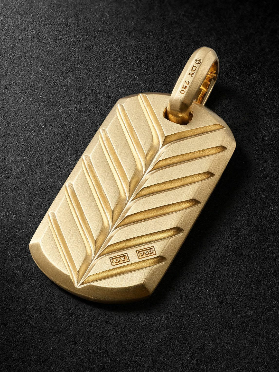 David Yurman - Chevron 18-Karat Gold Diamond Pendant David Yurman