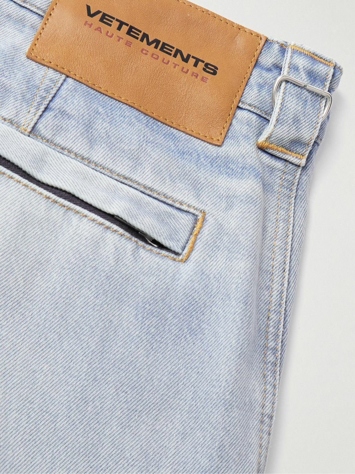 VETEMENTS - Transformer Wide-Leg Convertible Jeans - Blue Vetements