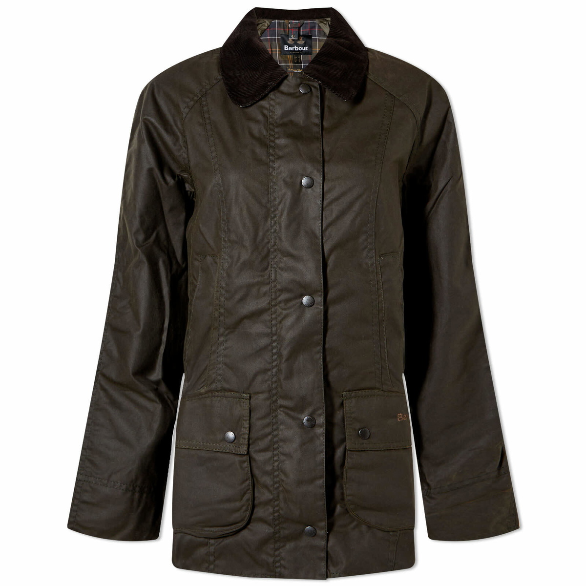 Barbour Women's Classic Beadnell Wax Jacket in Olive Barbour