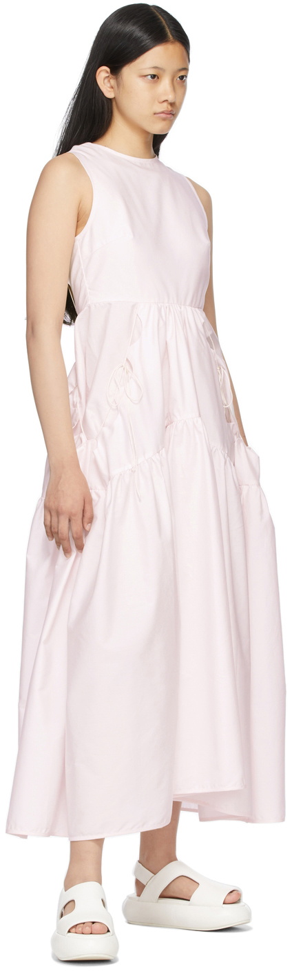 Cecilie Bahnsen Pink Backless Hay Dress Cecilie Bahnsen