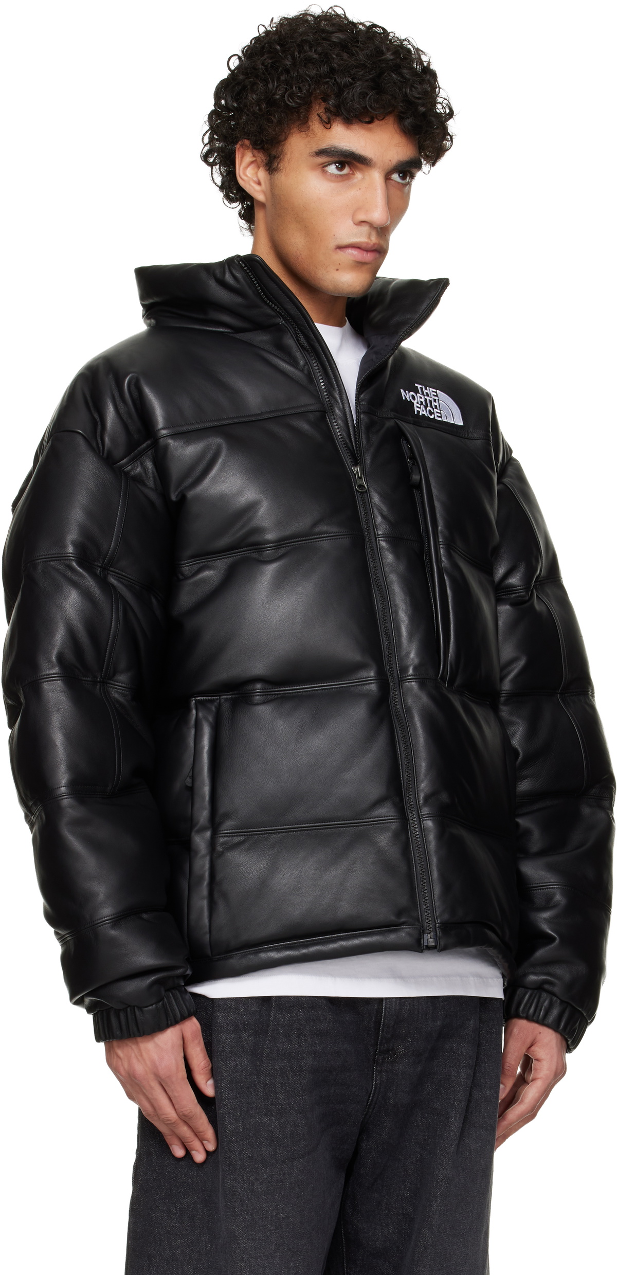 The North Face Black 'Leather Pack' Summit Series Jacket The North Face