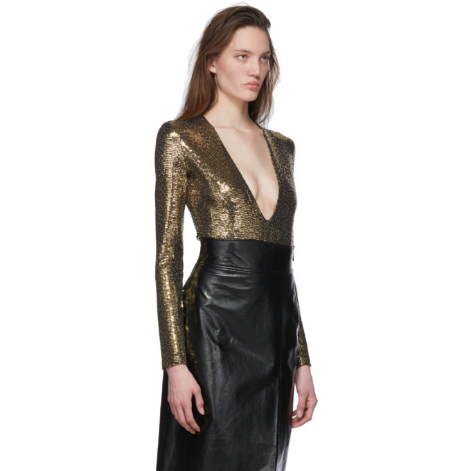 Gucci Gold Metallic Bodysuit Gucci