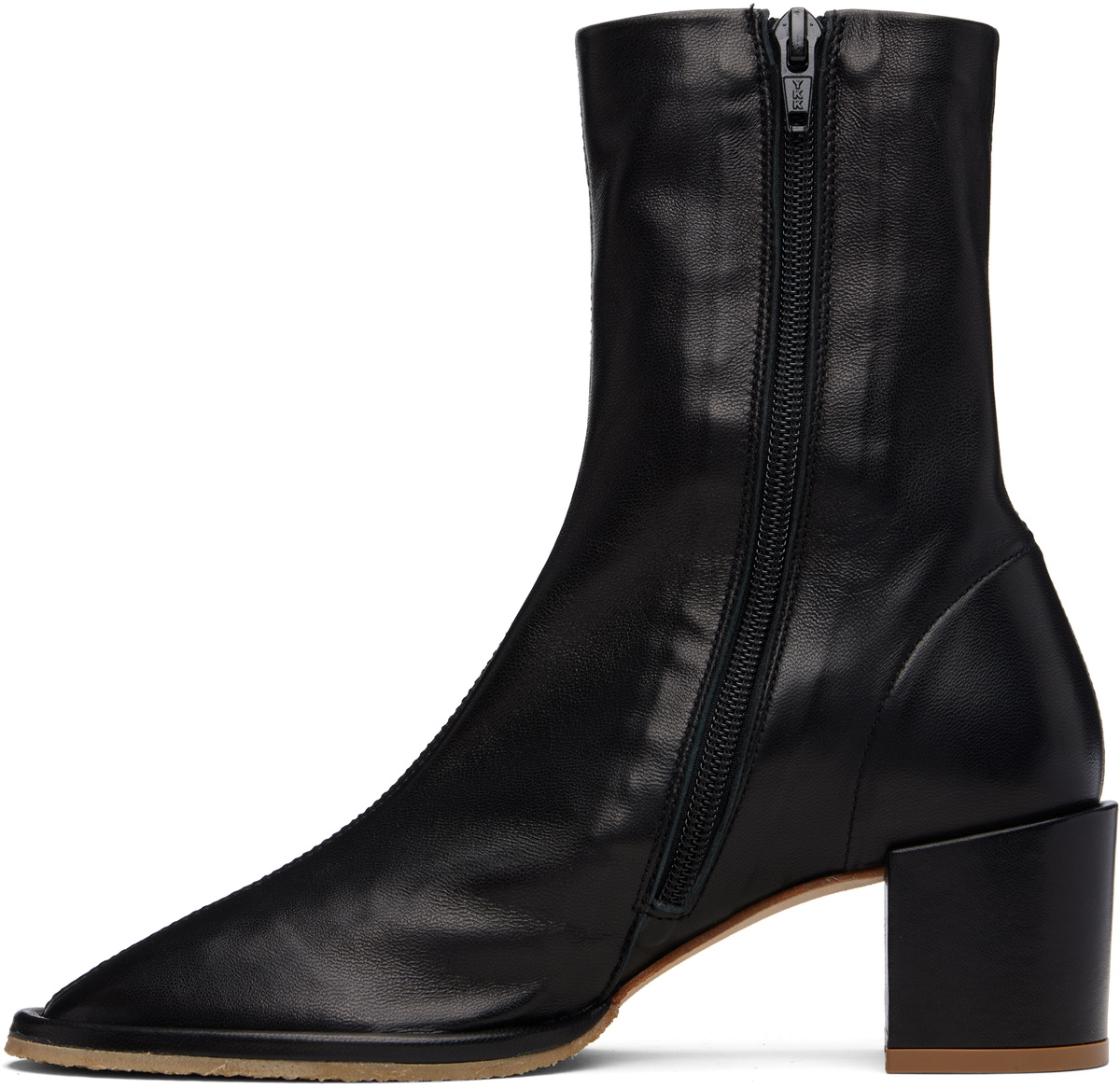 By Far Black Josiah Lamb Nappa Leather Boots By Far
