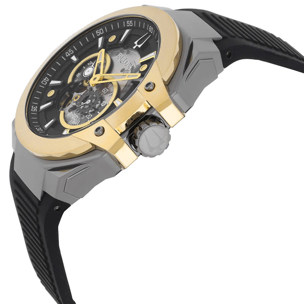 Bulova Maquina Automatic Grey Dial Mens Watch 98A310 Bulova