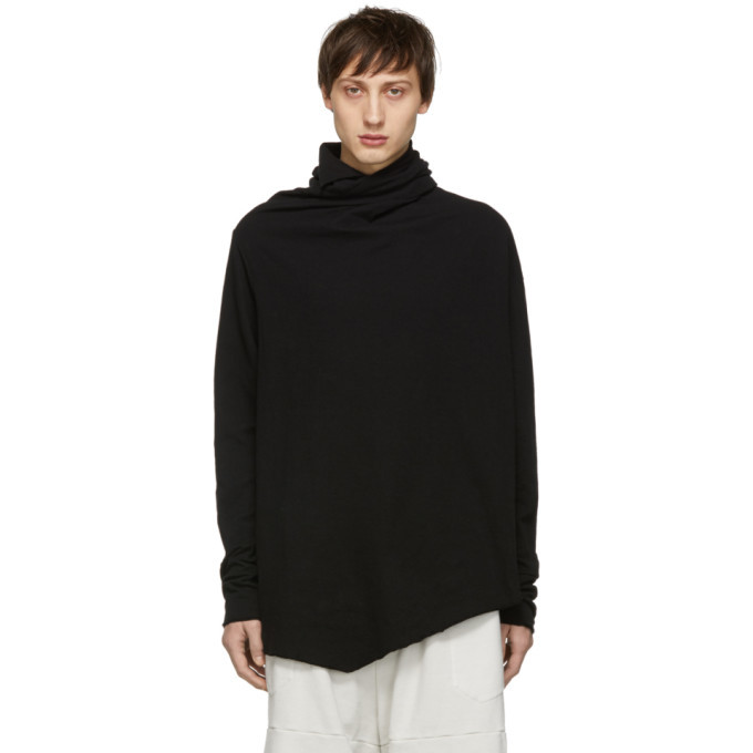 Julius Black Draped Turtleneck Julius