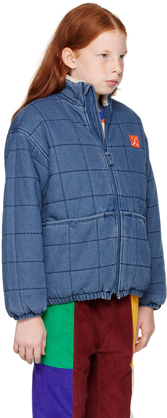 Bobo Choses Kids Blue B.C Vintage Quilted Denim Jacket Bobo Choses
