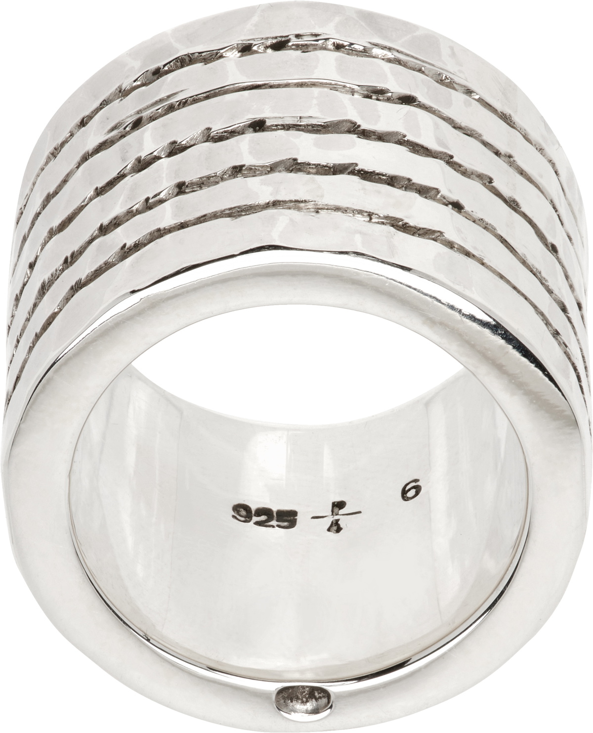 Parts of Four Silver Plane Ring Parts of Four