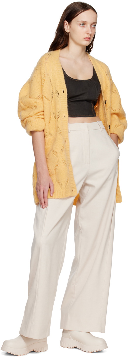 Holzweiler Yellow Passage Diamond Cardigan Holzweiler