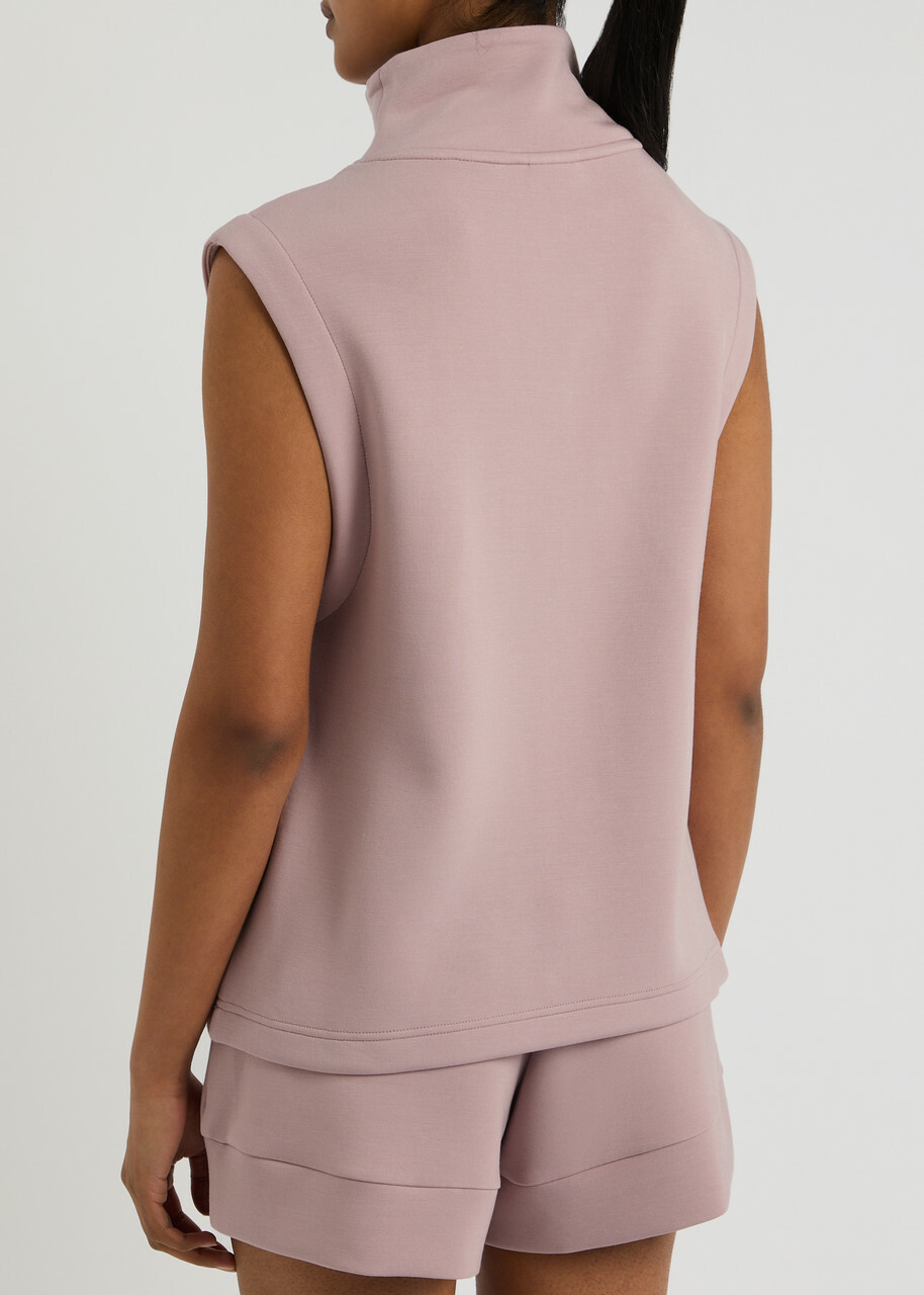 Varley Magnolia Half-zip Stretch-jersey Vest Purple Varley