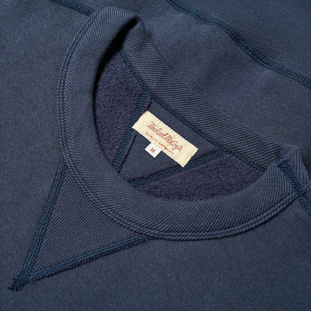 The Real McCoy's Men's 10oz Loopwheel Crew Sweat in Navy The Real McCoys