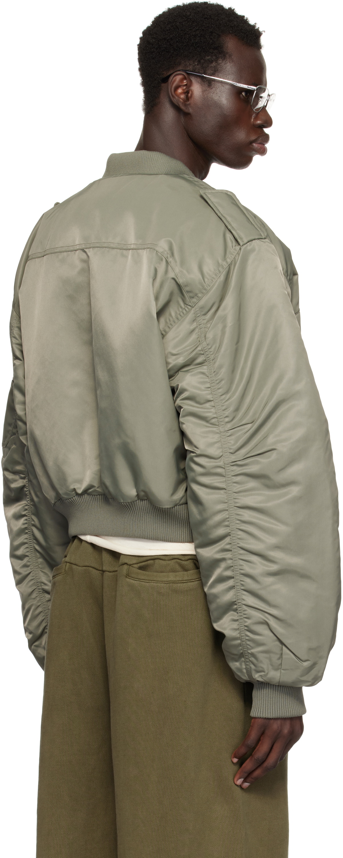 Entire Studios Green A-2 Bomber Jacket Entire Studios
