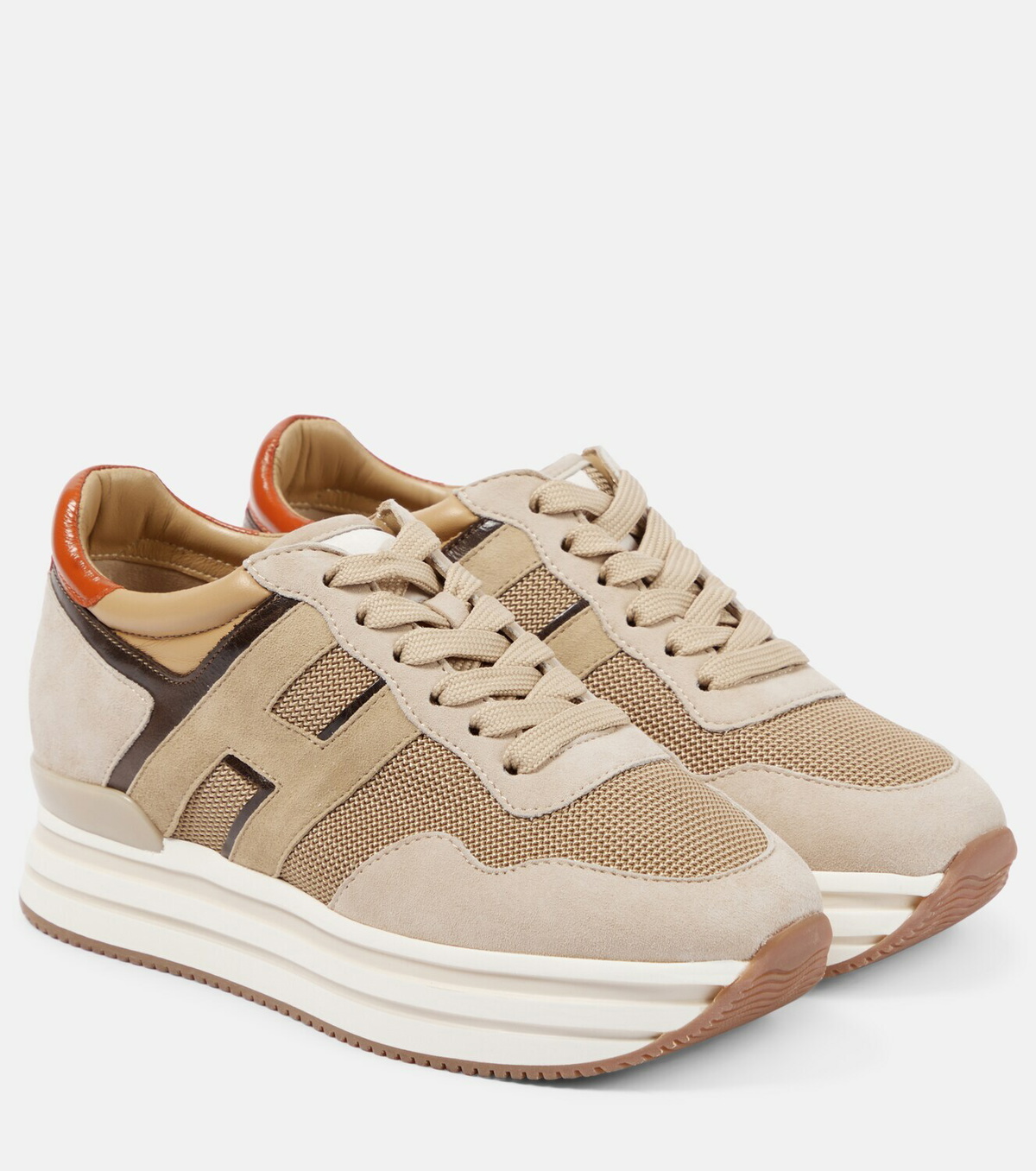 Hogan Midi H222 suede platform sneakers Hogan