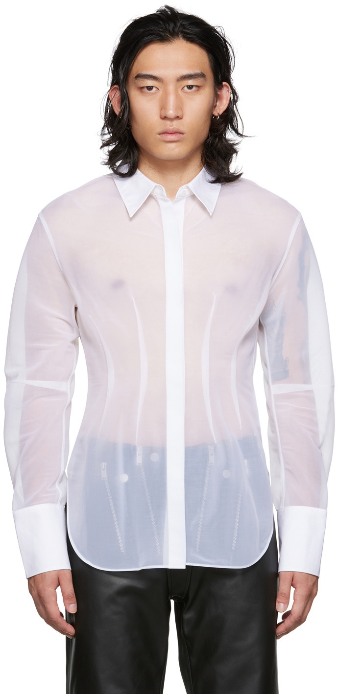 Dion Lee White Overlay Shirt Dion Lee