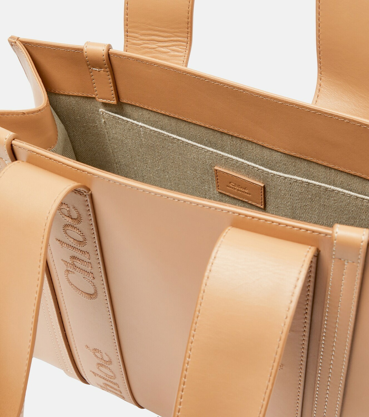 Chloe - Woody Medium leather tote Chloe