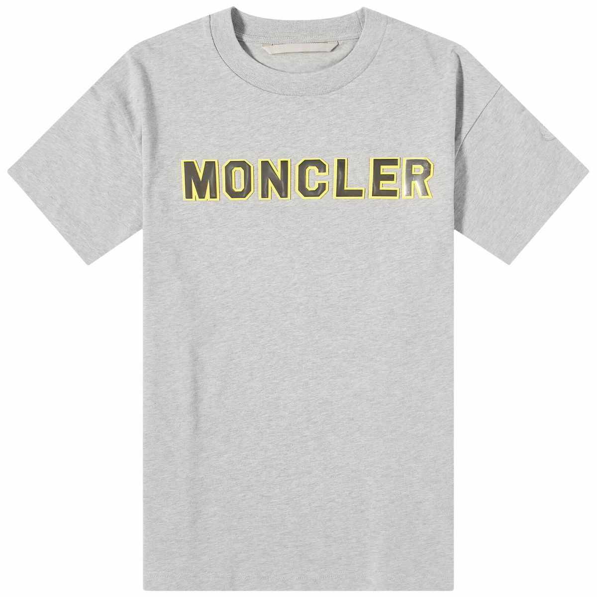Moncler Men's Logo T-Shirt in Grey Moncler