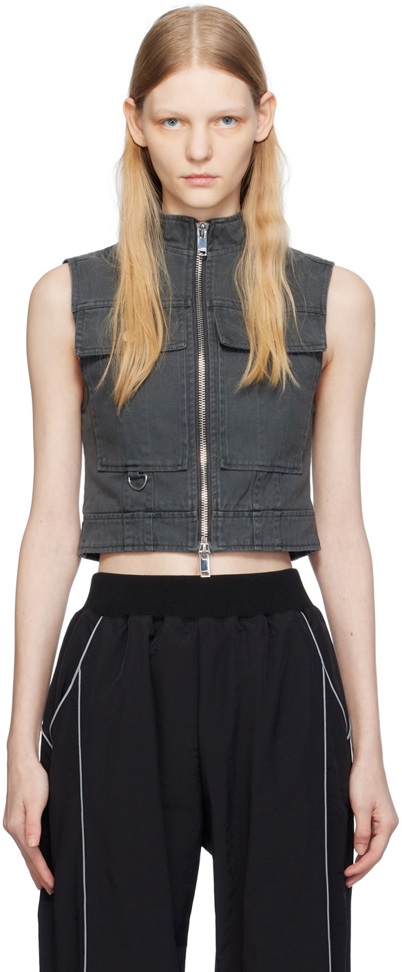 Han Kjobenhavn Gray Zip Vest Han Kjobenhavn