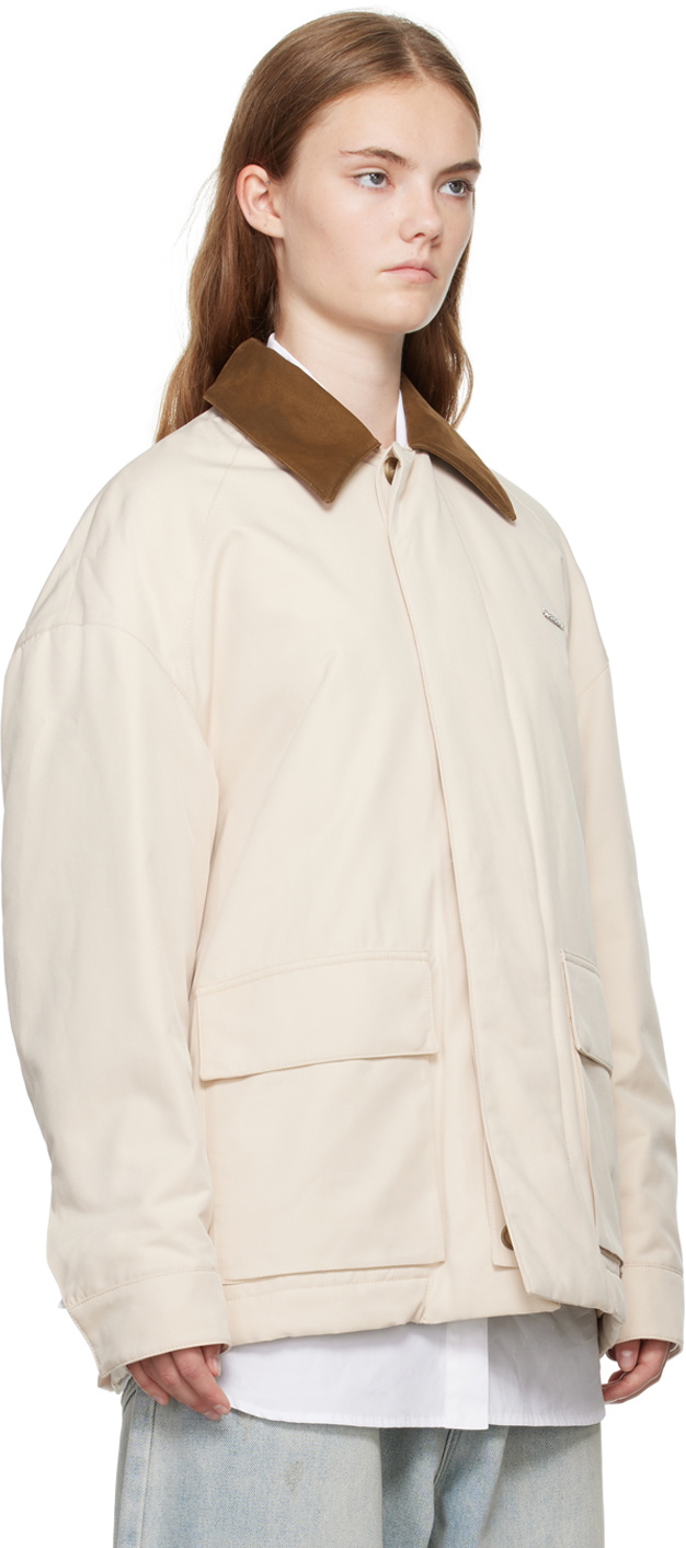 We11done Beige Padded Jacket We11done