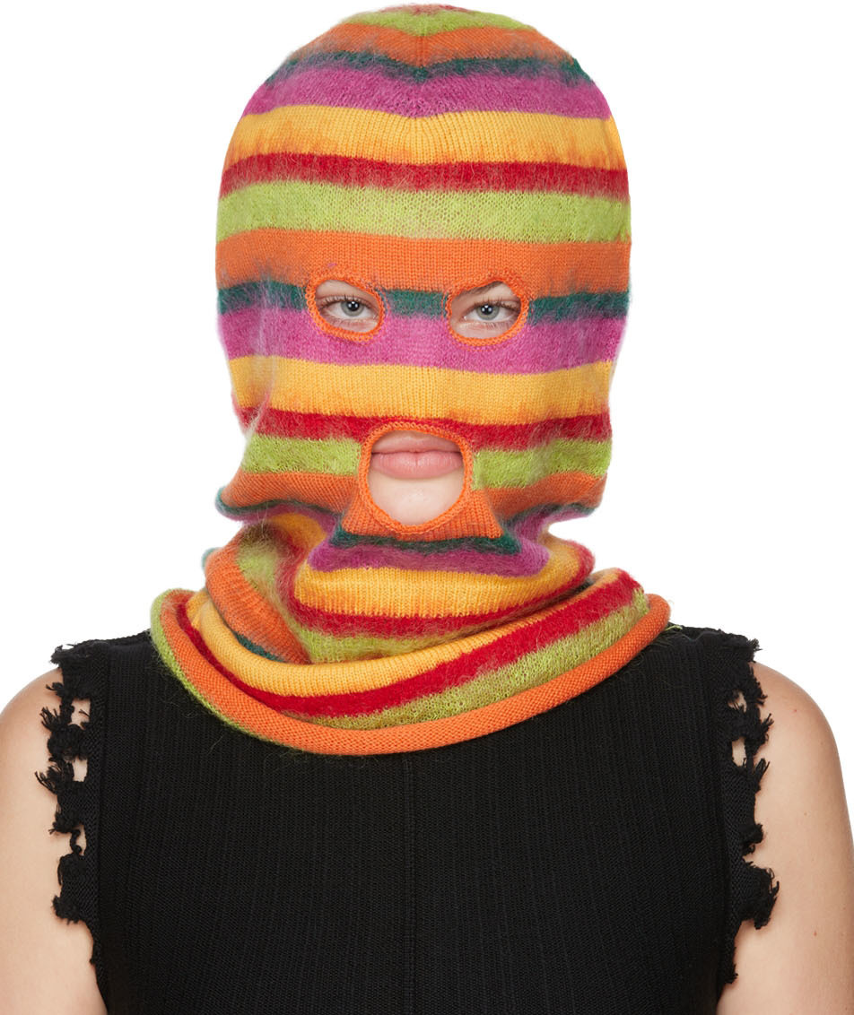 Marni Multicolor Striped Balaclava Marni