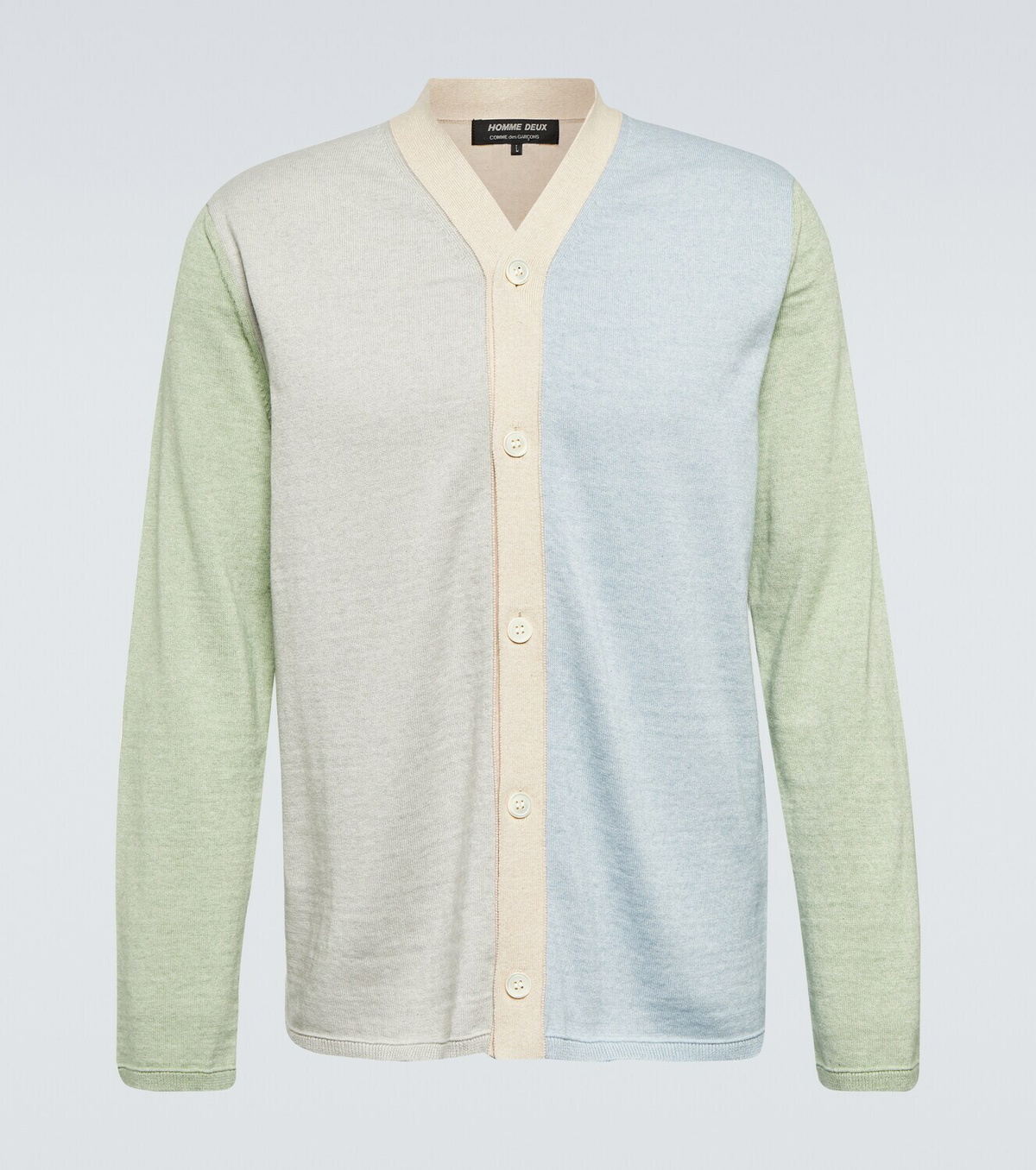 Comme des Garçons Homme Deux Cotton and cashmere cardigan Comme des ...