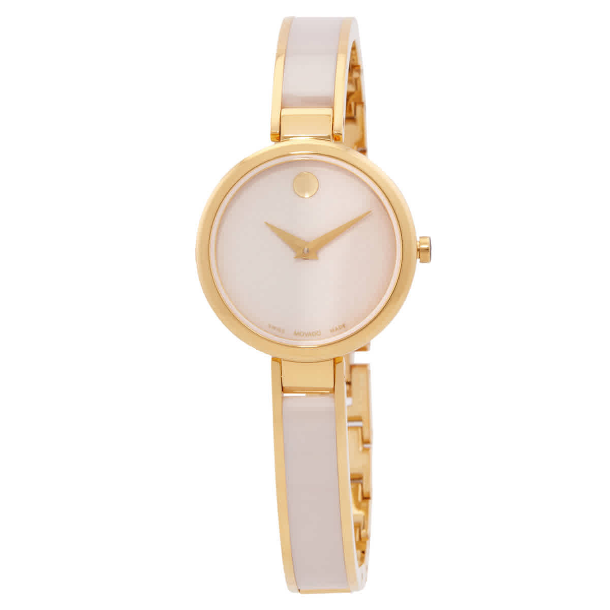 Movado Moda Quartz Pink Dial Ladies Watch 0607867 Movado