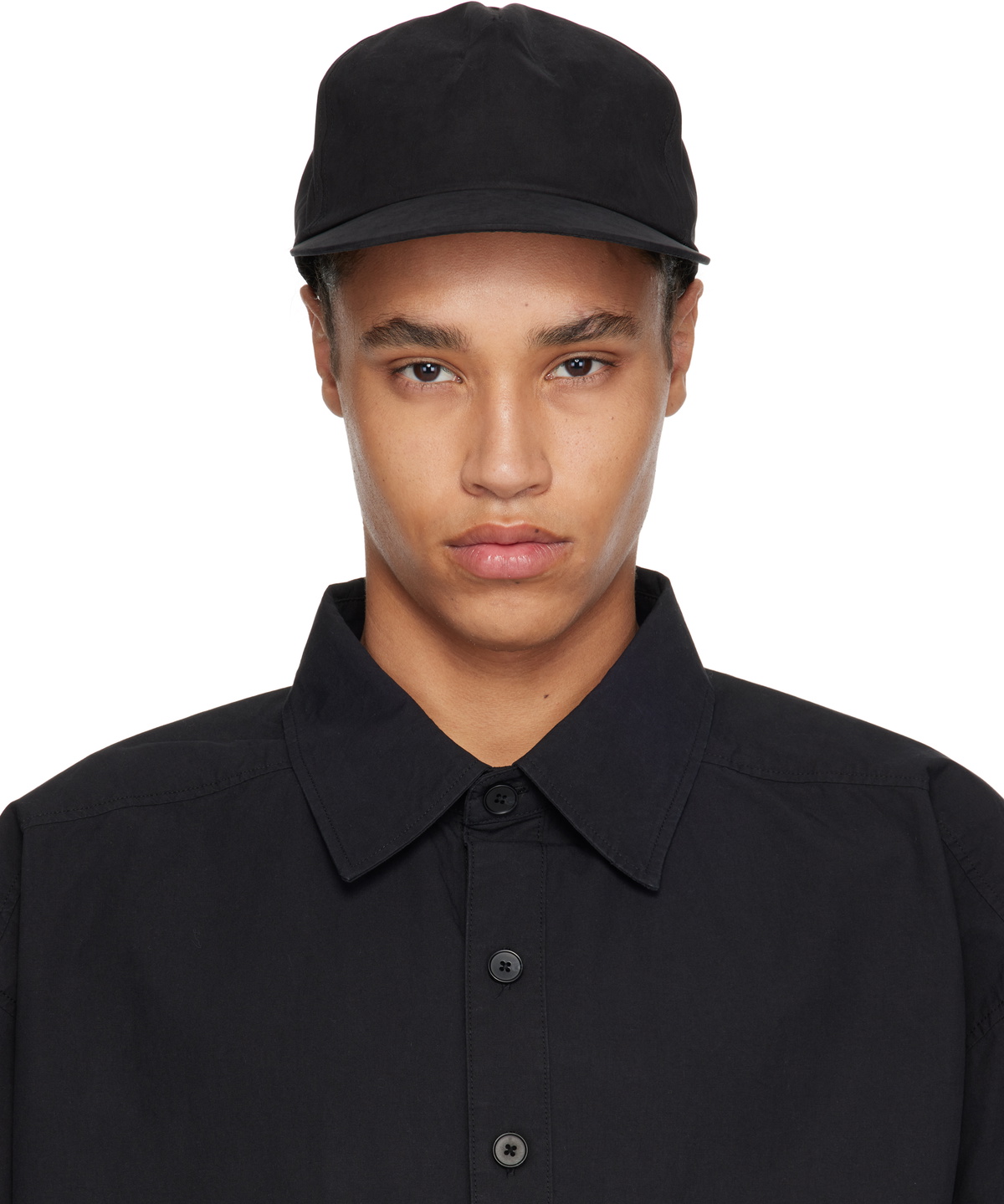 Seventh Black Cotton Cap Seventh
