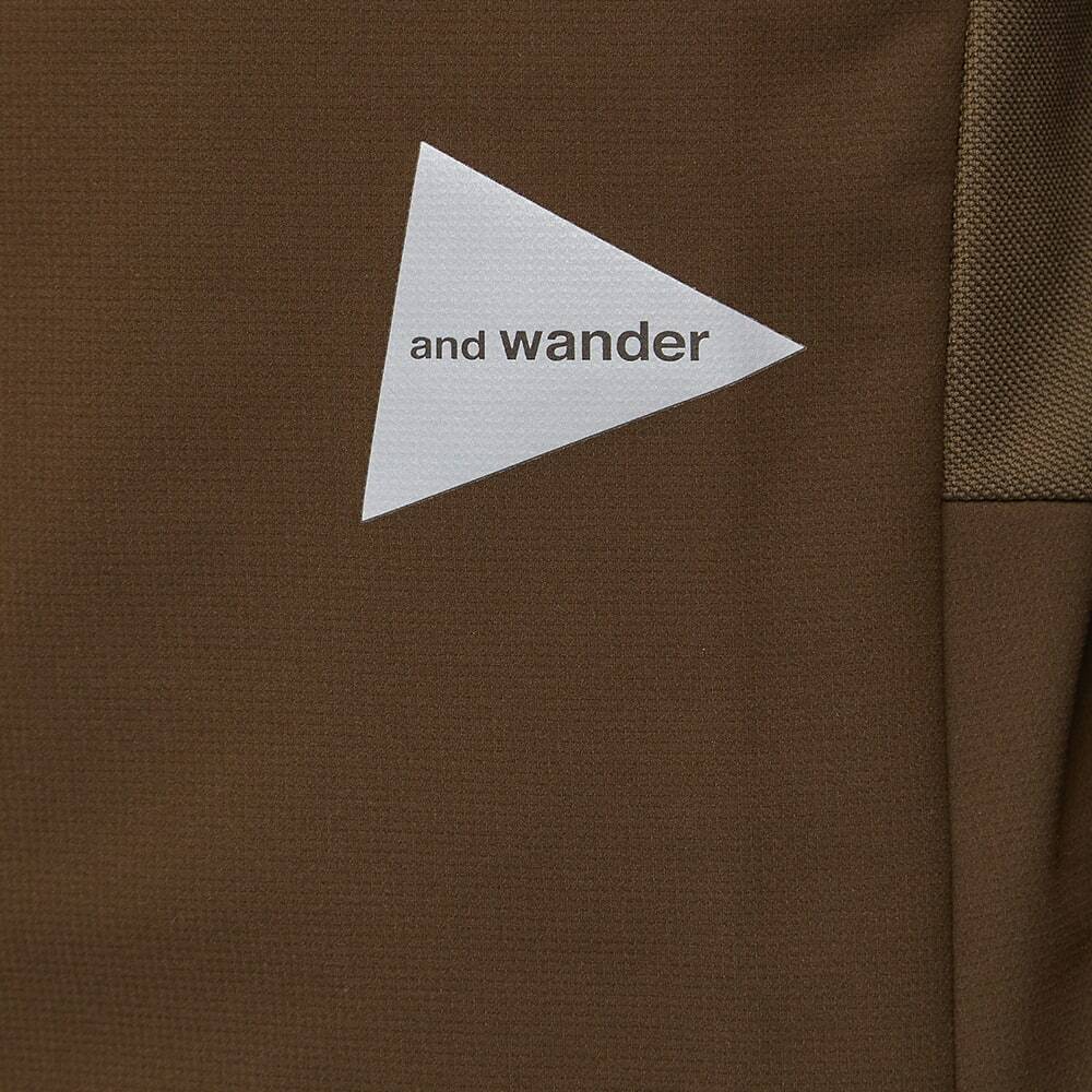 And Wander Men's Hybrid Base Layer in Khaki and Wander