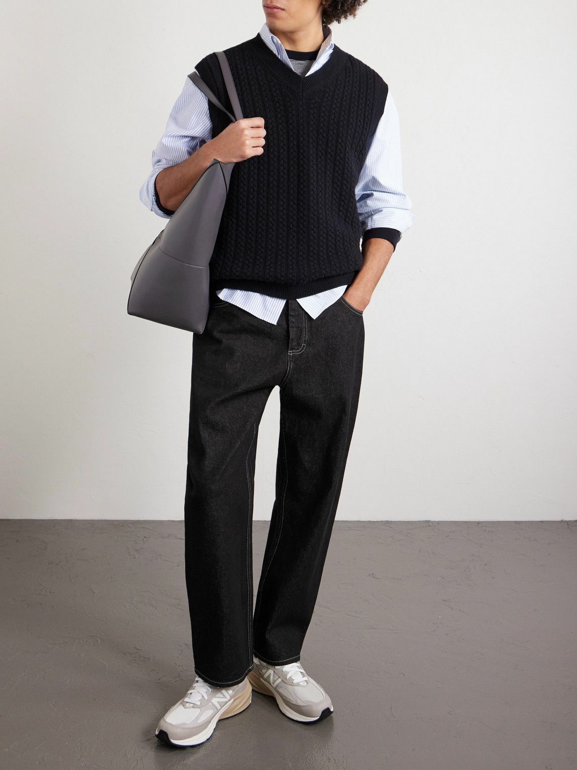 Folk - Barrel-Leg Jeans - Black Folk