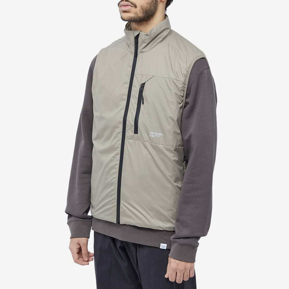Norse Projects Men's Birkholm Light Pertex Vest in Mid Khaki Norse Projects