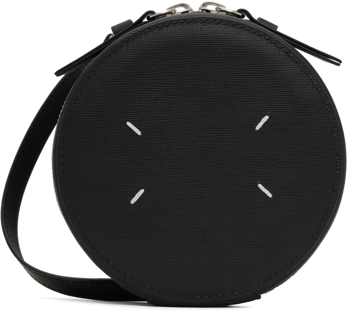Maison Margiela Black Mini Round Pouch Maison Margiela